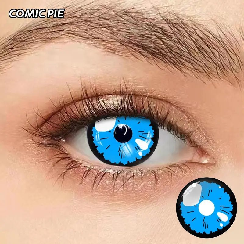 ComicPie Black Lobelia Blue Cosplay&Halloween Colored Contact Lenses Y